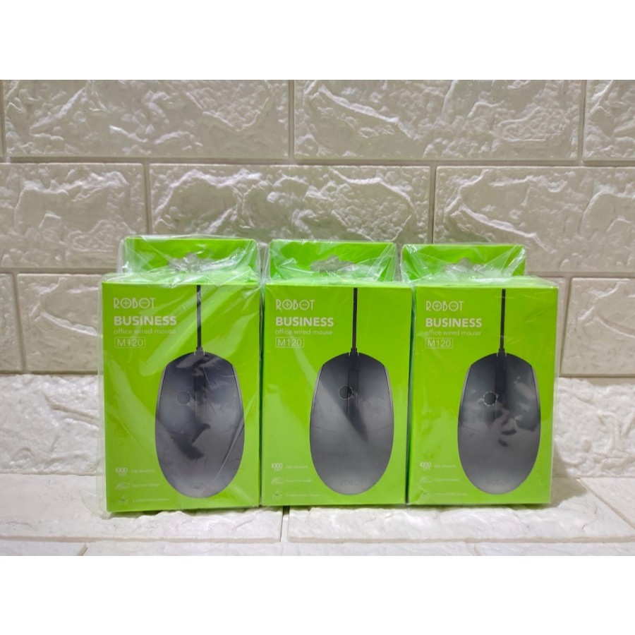 Jual Mouse ROBOT M120 wired Original Bergaransi resmi | Shopee Indonesia