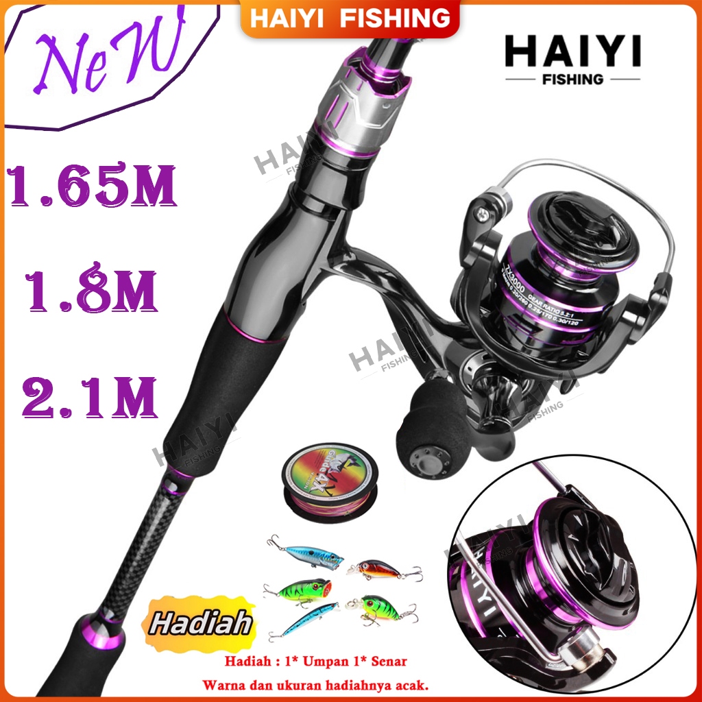 Jual HAIYI FISHING Joran Pancing Set Alat Pancing Lengka Pancing 1.65m ...