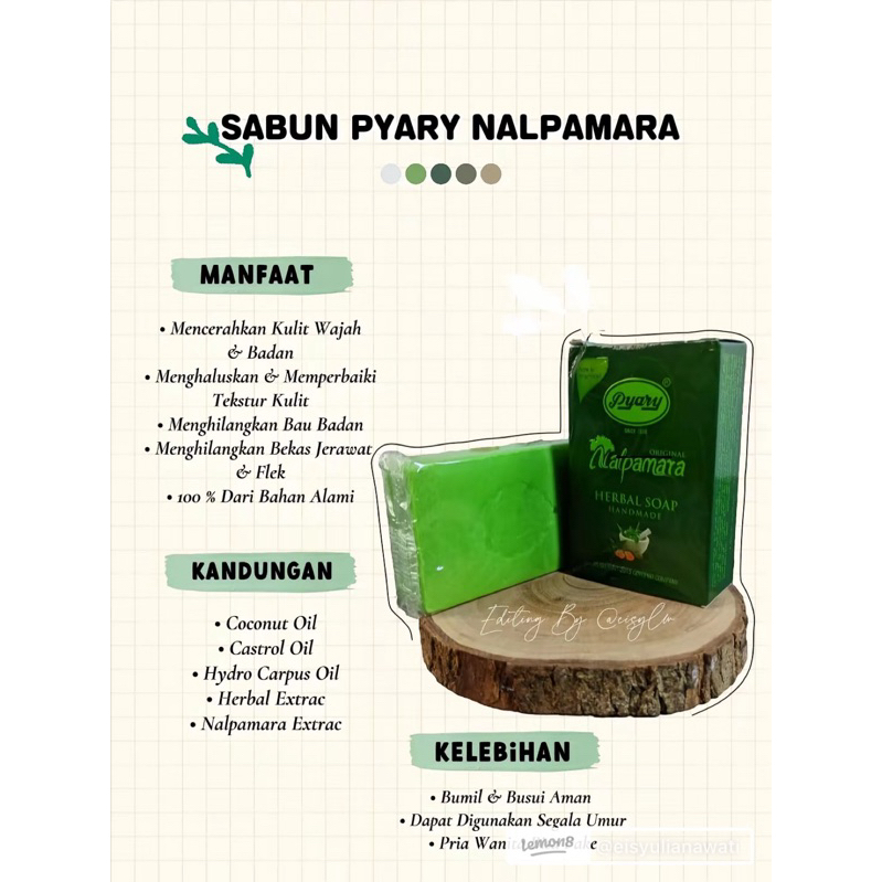 Jual Nalpamara Herbal Soap | Shopee Indonesia