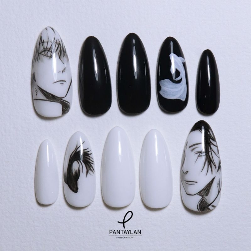 Jual GOJO GETO FISH (MED) - Handmade Press On Nail Art | Kuku Palsu ...