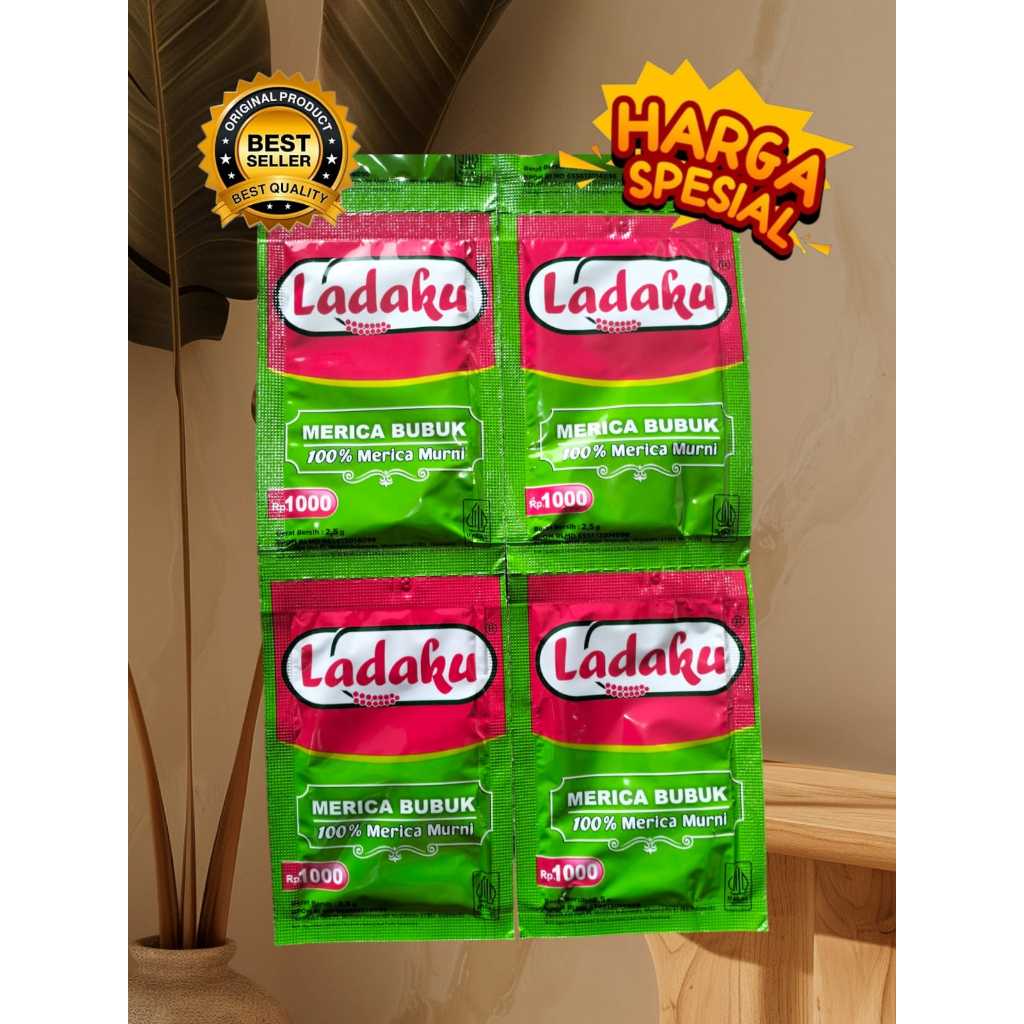 Jual merica bubuk ladaku 1 Renceng isi 10 SACHET | Shopee Indonesia