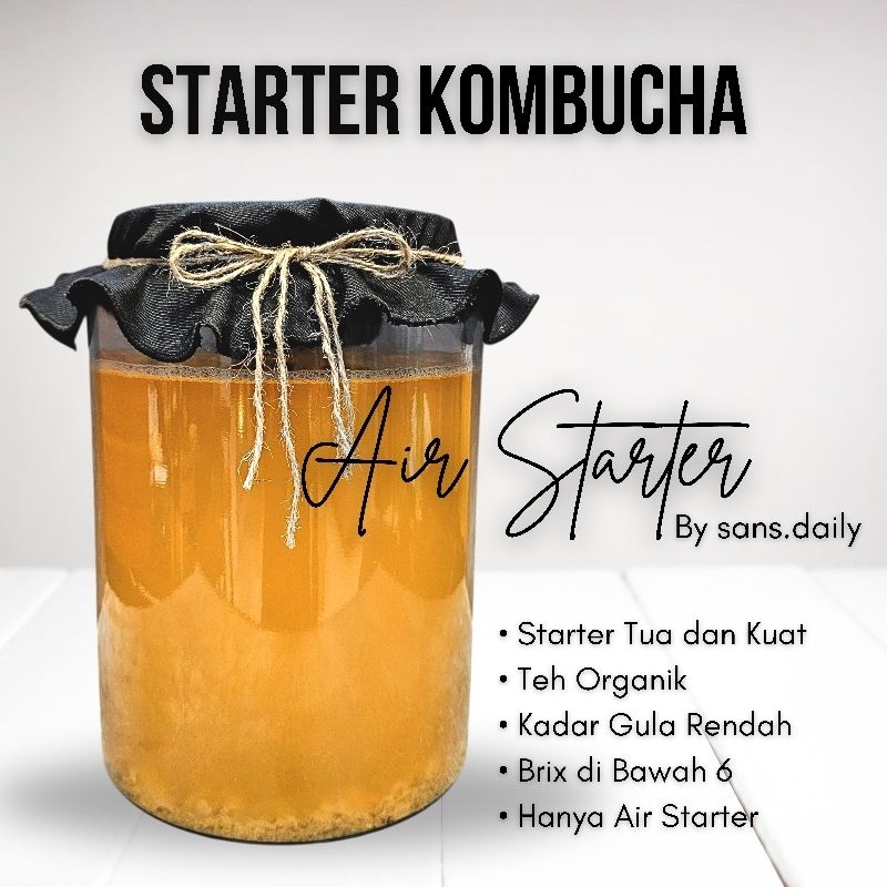 Jual STARTER KOMBUCHA - Premium - Usia Tua - Air Aja - Gula Rendah ...