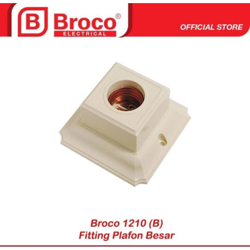 Jual Broco Fitting Plafon Segi/Ceiling Lamp Holder (1210) | Shopee ...