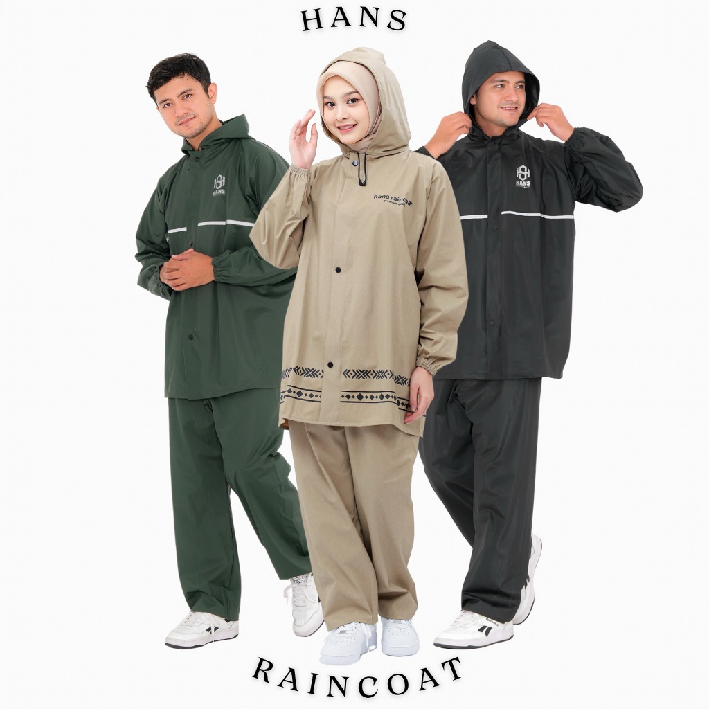 Jual JAS HUJAN, RAINCOAT Pria Wanita Terbaik By HANS Anti Rembes Warna pastel | Shopee Indonesia
