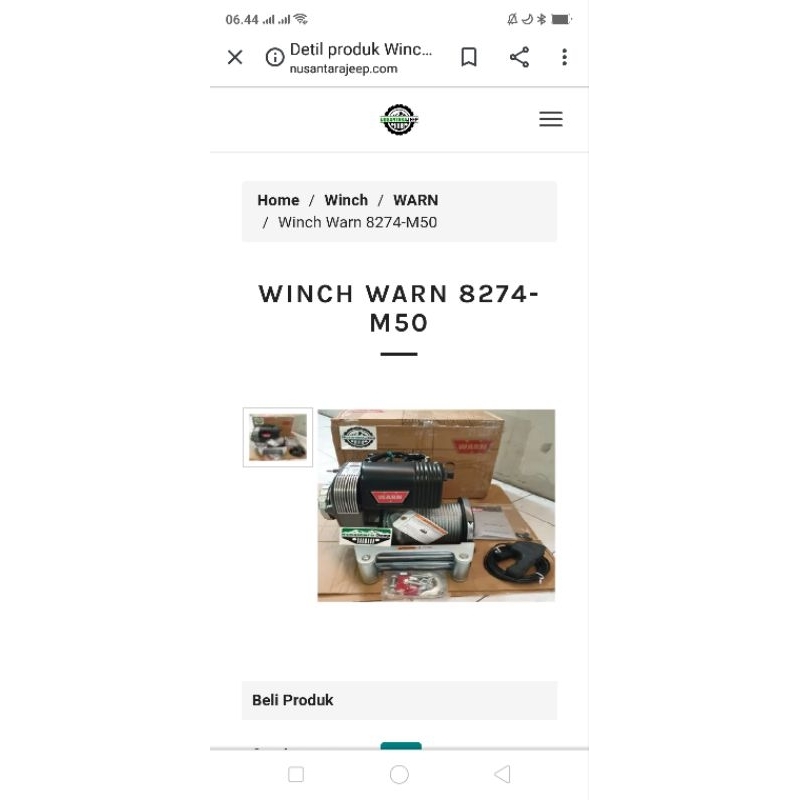 Jual winch warn 8274 m50 | Shopee Indonesia