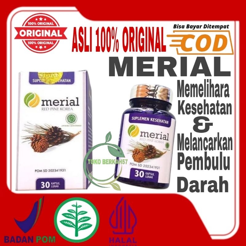 Jual MERIAL RED PINE KOREA ASLI ISI 30 KAPSUL MENGATASI MASALAH ...