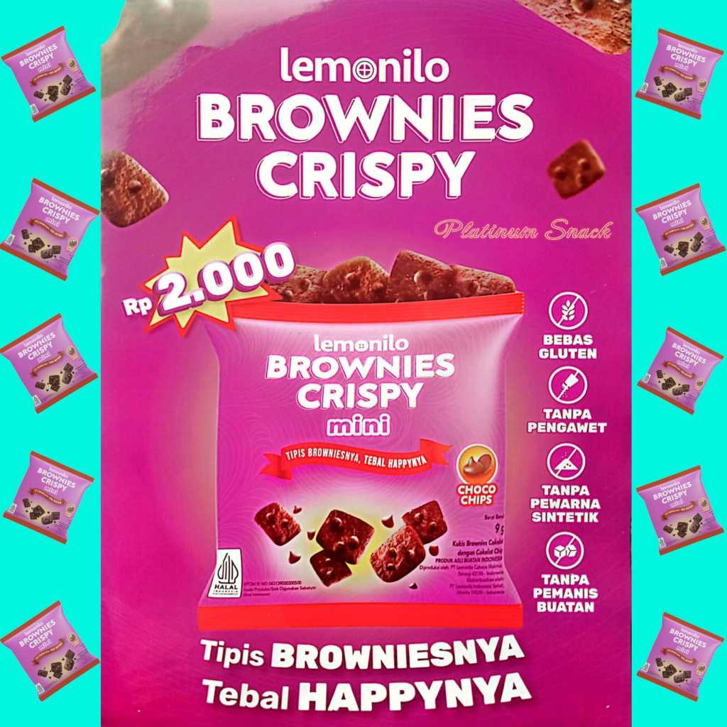Jual Lemonilo Brownies Crispy Mini | Isi 10 Bks @ 9 Gr | Shopee Indonesia