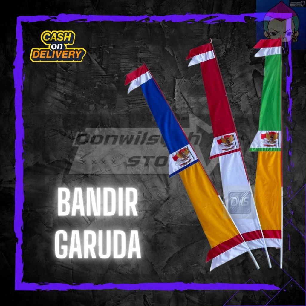 Jual BENDERA UMBUL - UMBUL JUMBO (PREMIUM) GARUDA TENGAH ±3,7 METER 1 KODI 20 PCS | Shopee Indonesia