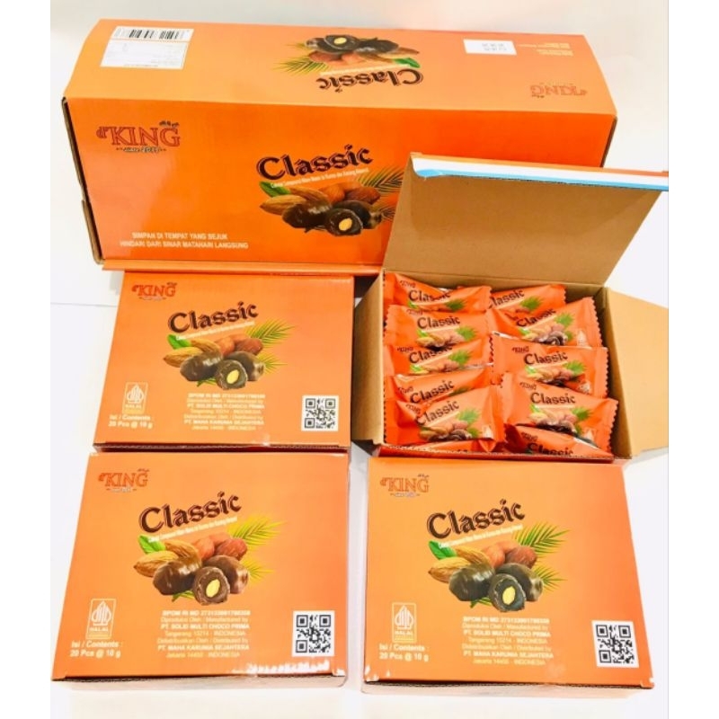 Jual Bonibol dKing Kurma Classic coklat isi 4 box @ 20 pcs | Shopee ...