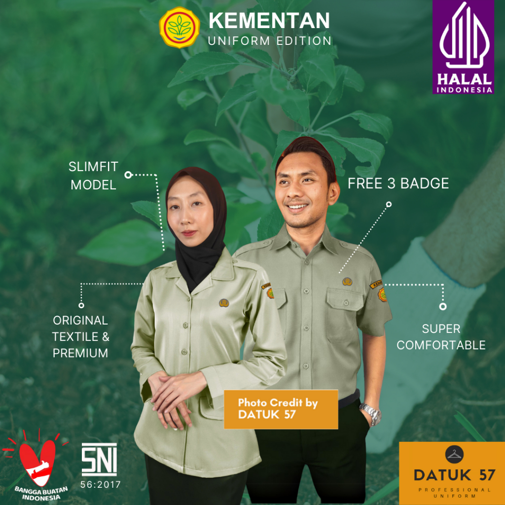 Jual Original Premium by Datuk 57 : Seragam Kemeja Atasan PDH Pakaian Dinas Harian Kementan ...