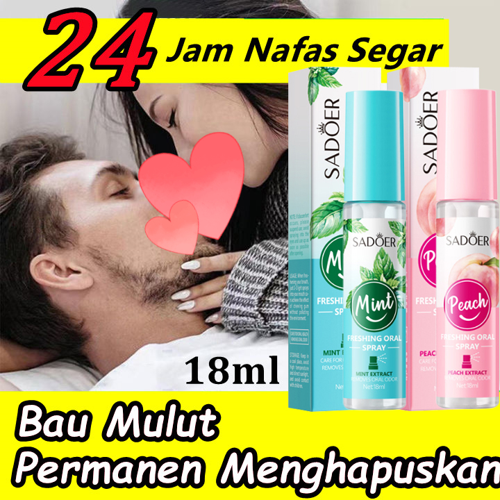 Jual Refreshing Mouth Spray Parfum Mulut 18ml Penghilang Bau Mulutpengharum Mulut Tahan Lama ...