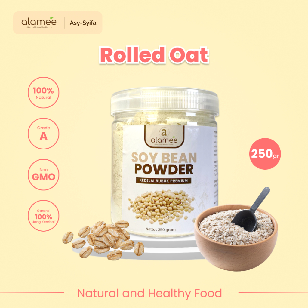 Jual ALAMEE Rolled Oat Gandum Utuh Kasar oatmeal wholegrain Natural ...