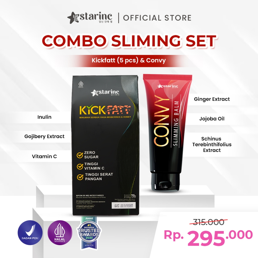 Jual Starinc Combo Slimming Set (CONVY & Kickfatt 5Pcs) | Shopee Indonesia