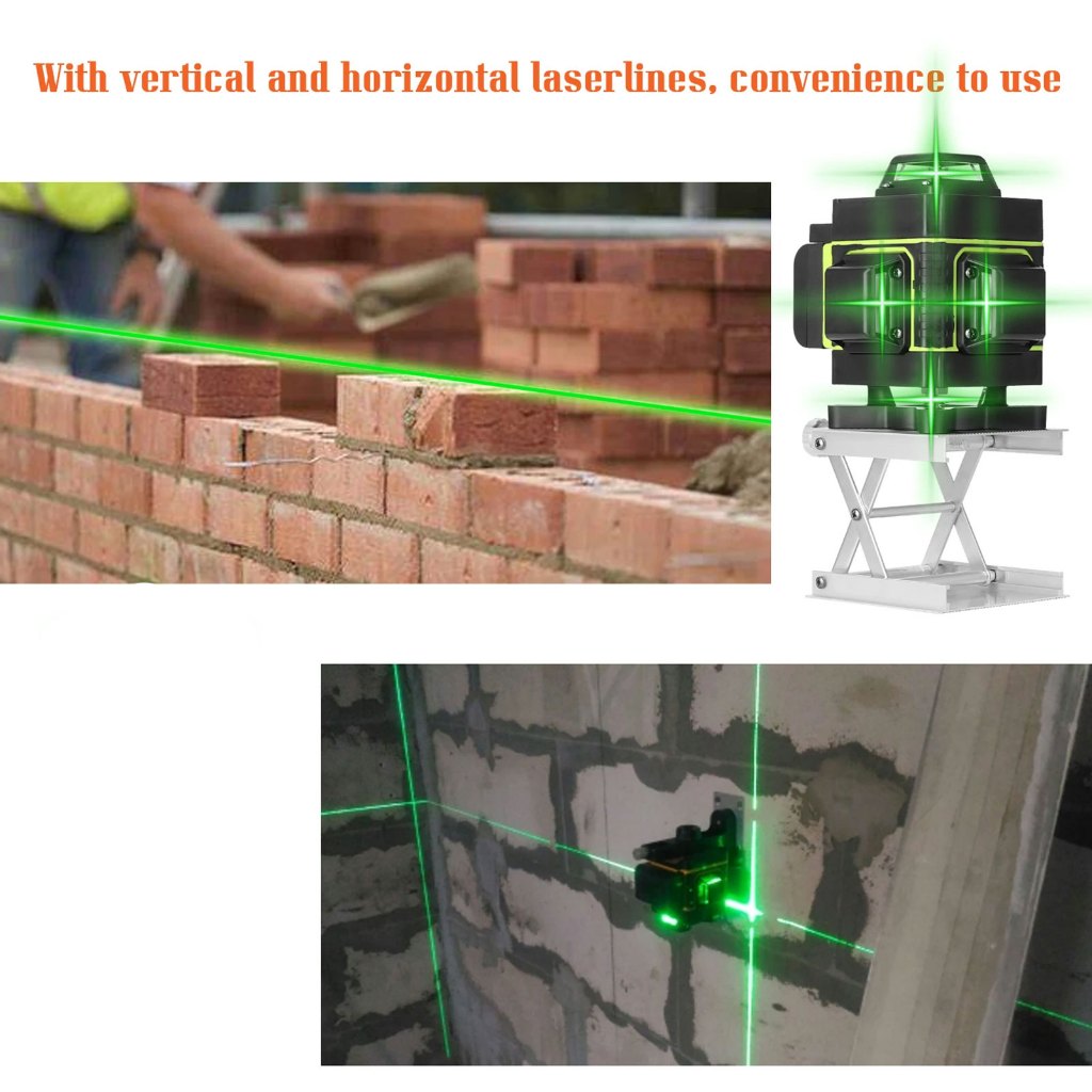 Jual Laser Hilda 4D 16 Line Alat Ukur Lantai Dinding Laser Level Self ...