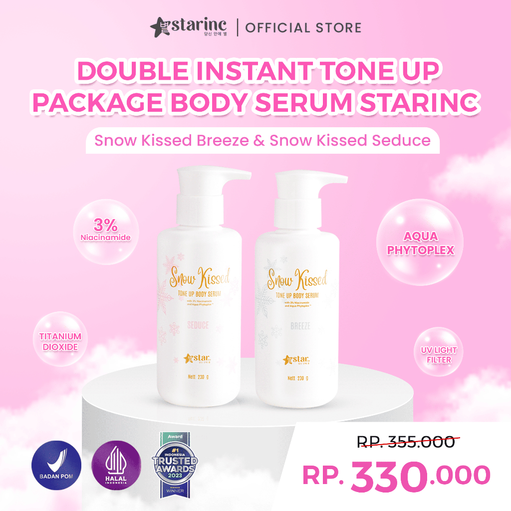 Jual Double Instant Tone Up Package Body Serum STARINC | Shopee Indonesia