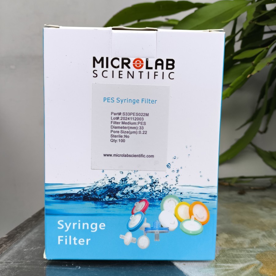 Jual PES (Polyethersulfone) Syringe Filter, pore: 0.22um, diameter ...