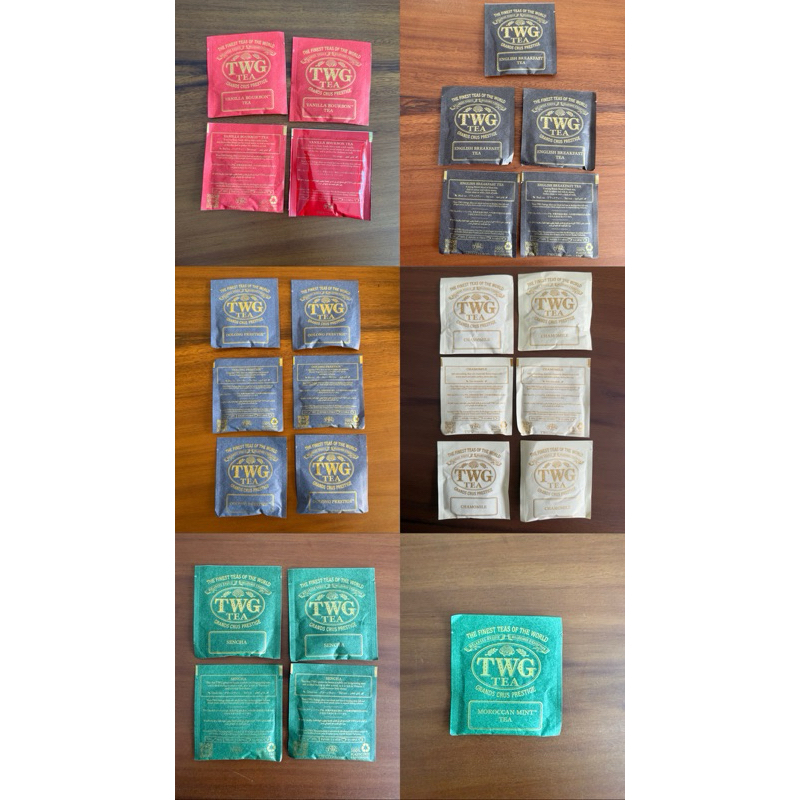 Jual TWG tea bag sachet Vanilla bourbon, english breakfast, chamomile ...
