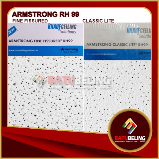 Jual DUS ARMSTRONG Classic Lite dan Fine Fissured RH99 - Plafon Akustik Acoustic Ceiling ...