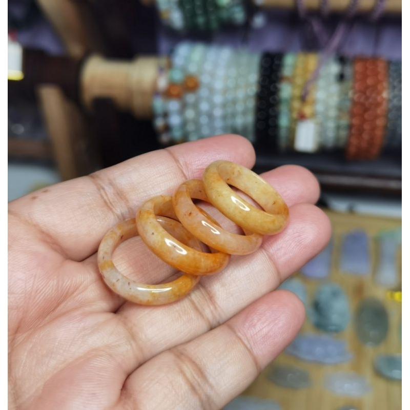 Jual 19mm Light Red Jadeite Jade Burma Ring Type A | Shopee Indonesia