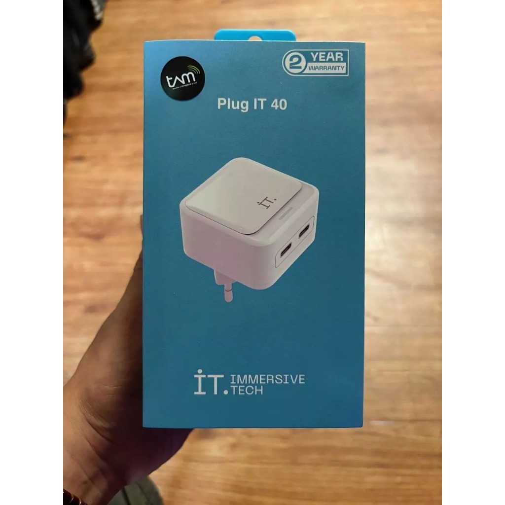 Jual IT Plug 40 Watt Dual Port Type C Charger Handphone dan Laptop ...