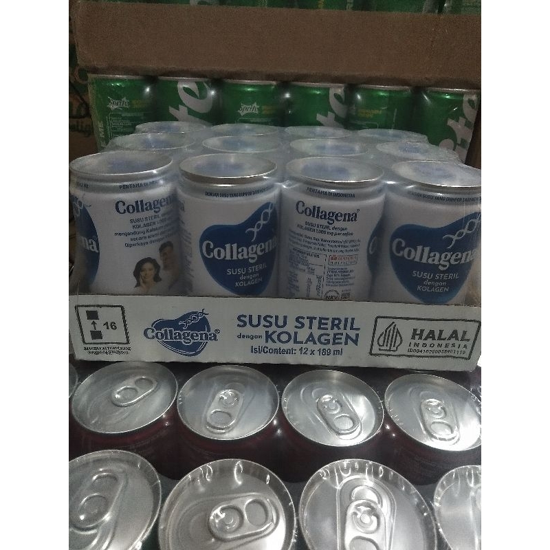 Jual Susu Steril Kolagen Collagena 189ml x 12 kaleng | Shopee Indonesia