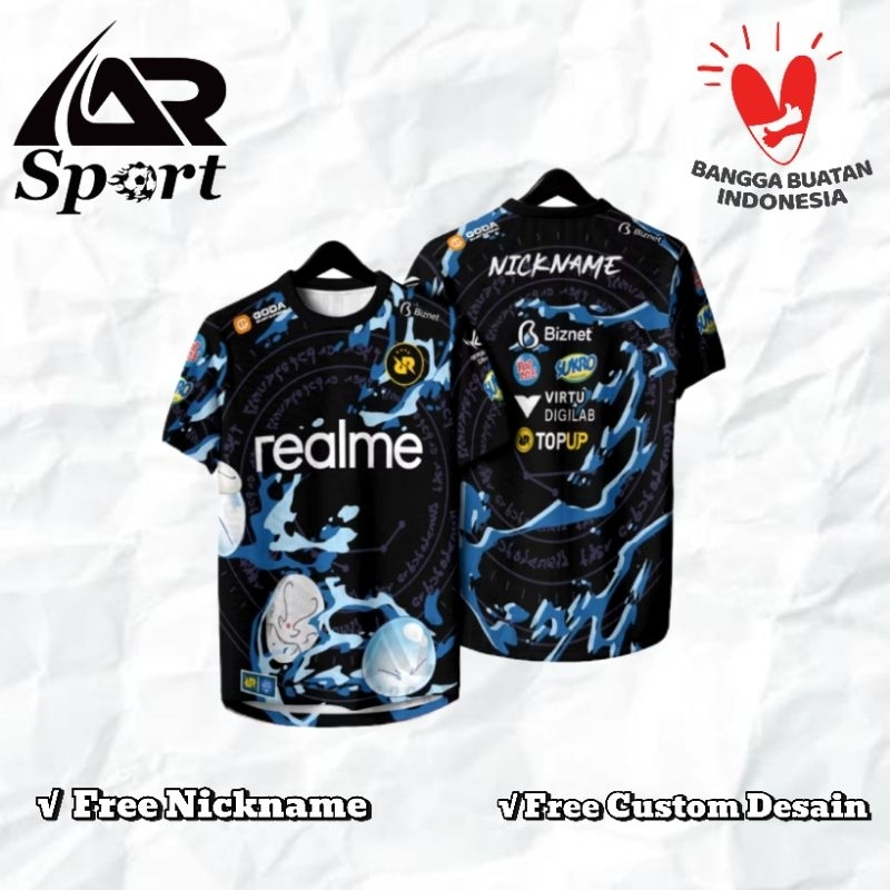 Jual Baju Jersey RRQ X SLIME 2025 MPL SEASON 15 HITAM PUTIH | Shopee ...