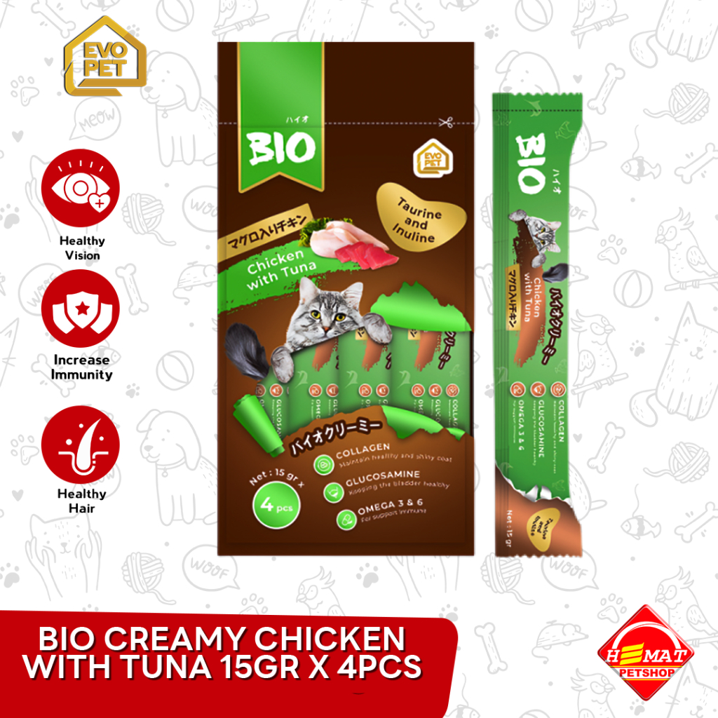 Jual Snack Kucing Bio Creamy Treats 60 Gr / Makanan Kucing Basah Bio ...