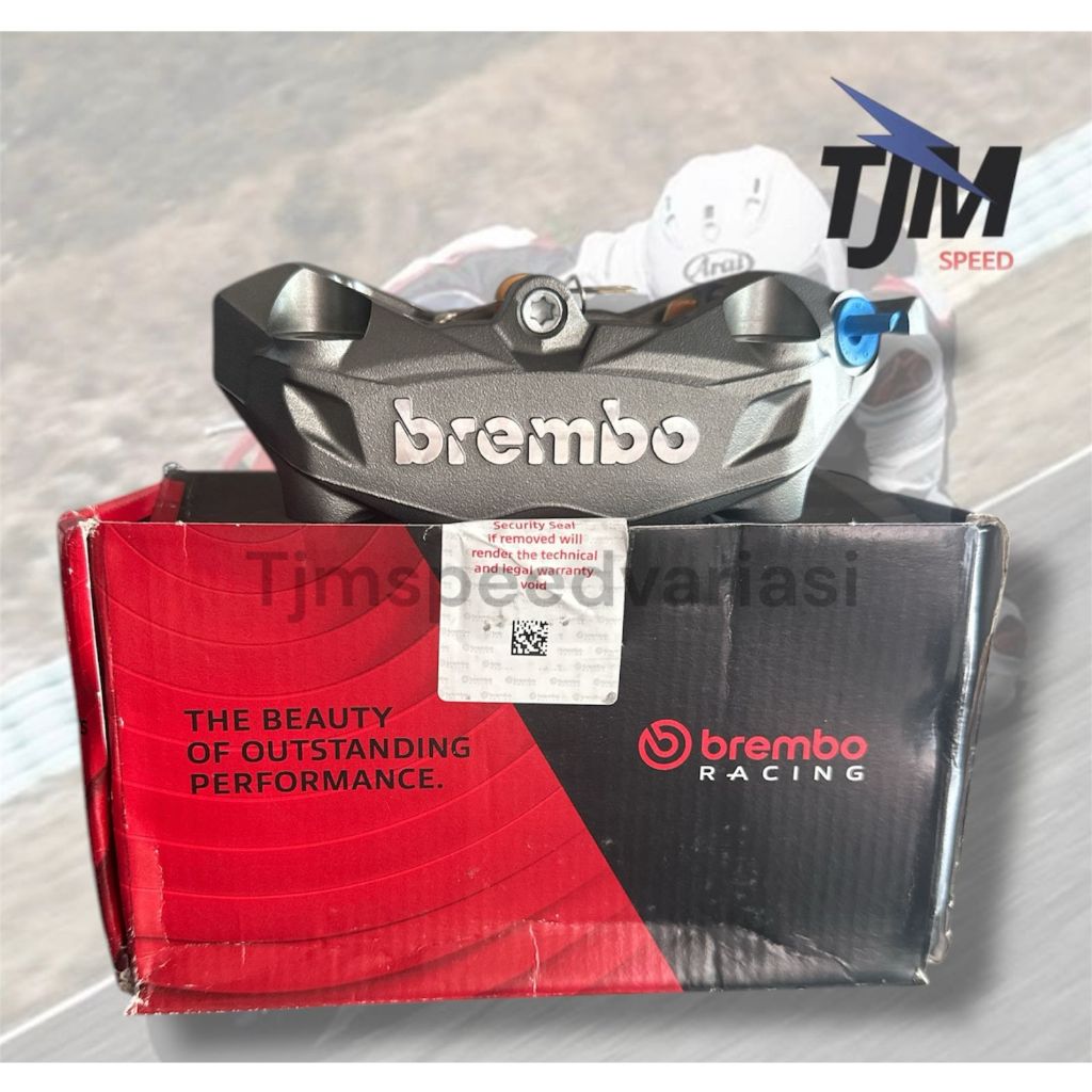 Jual Kaliper Brembo M432 M4 P32 100mm original Italy silver kanan | Shopee Indonesia