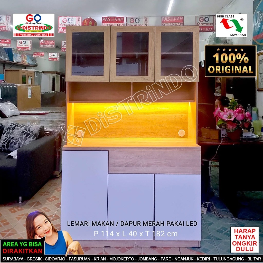 Jual DISTRINDO Lemari Dapur Minimalis Kitchen Cabinet Mewah dengan ...
