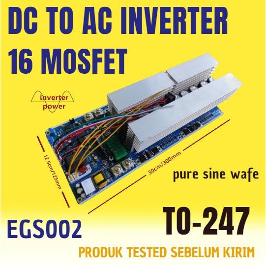 Jual Kit power inverter PSW 16 MOSFET W EGS002 | Shopee Indonesia
