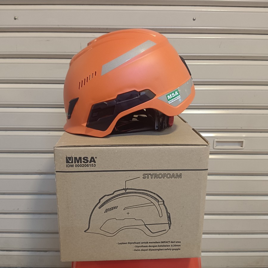 Jual Helm Safety MSA Climbing H1 Trivent Original warna Orange - SNI ...