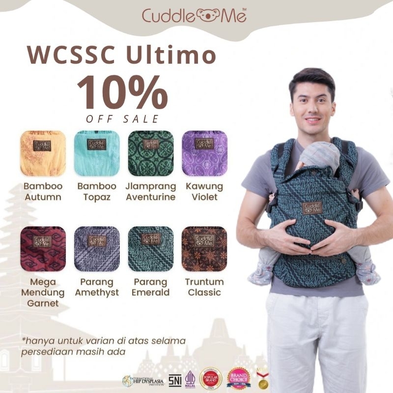 Jual Gendongan Bayi Cuddleme Hipseat WCSSC Jacquard Ultimo Baby Carrier ...