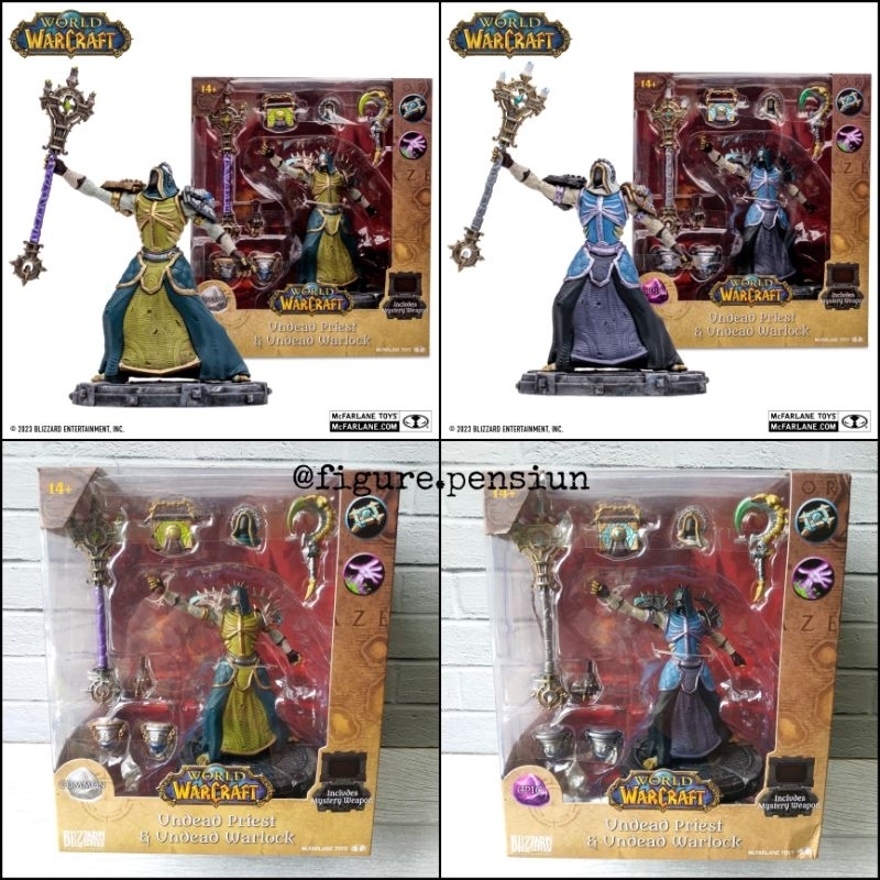 Jual MCFARLANE WORLD WARCRAFT UNDEAD PRIEST & UNDEAD EPIC COMMON ACTION ...