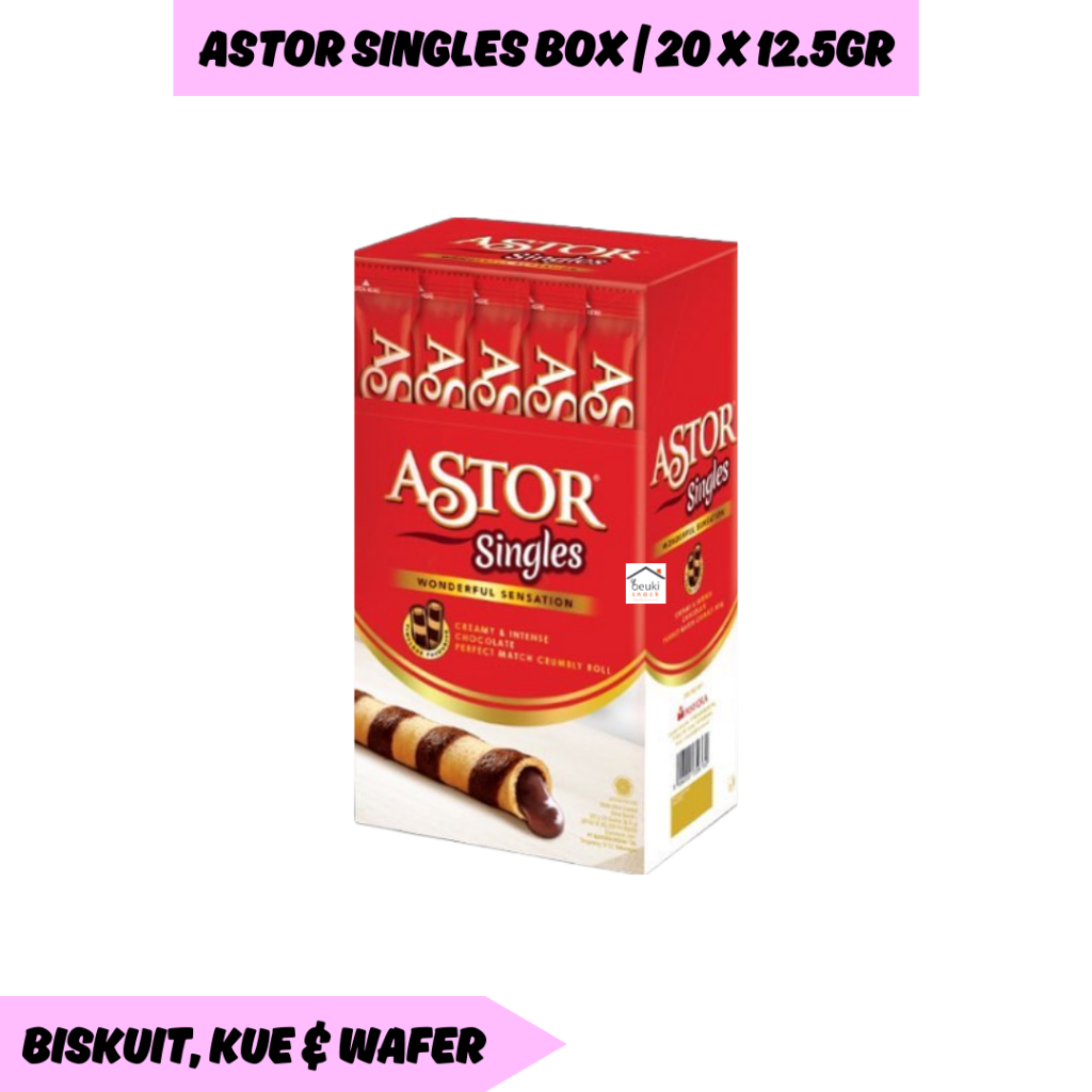 Jual Astor Singles Wafer Stick Kemasan Single Stick Rasa Cokelat ...