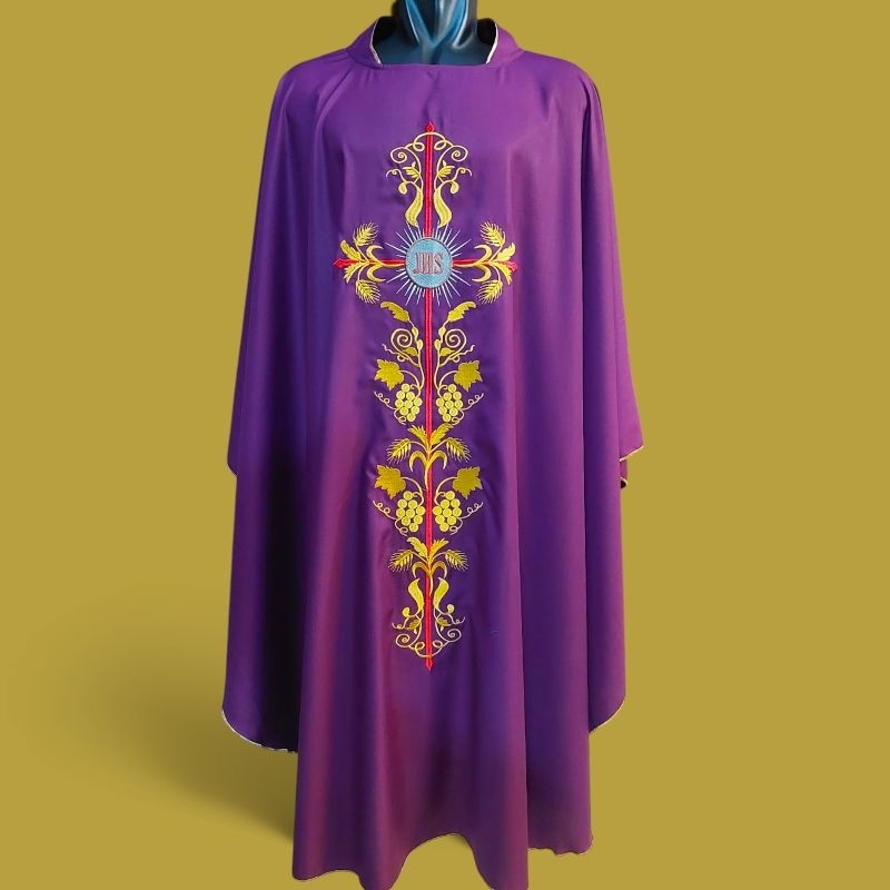 Jual KASULA IMAM ROMO KATOLIK 4 WARNA + 4 STOLA/JUBAH IMAM PASTOR ...