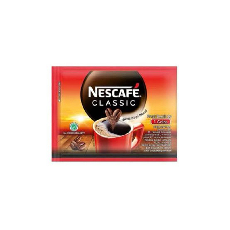 Jual Nescafe Classic Sachet in Bag 60(10x2g) | Shopee Indonesia