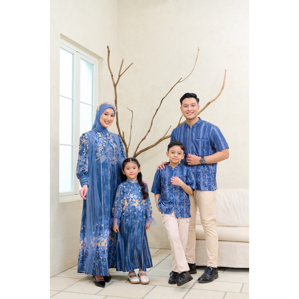 Jual Kamima - Family Set - Anthea Series in Navy | Shopee Indonesia