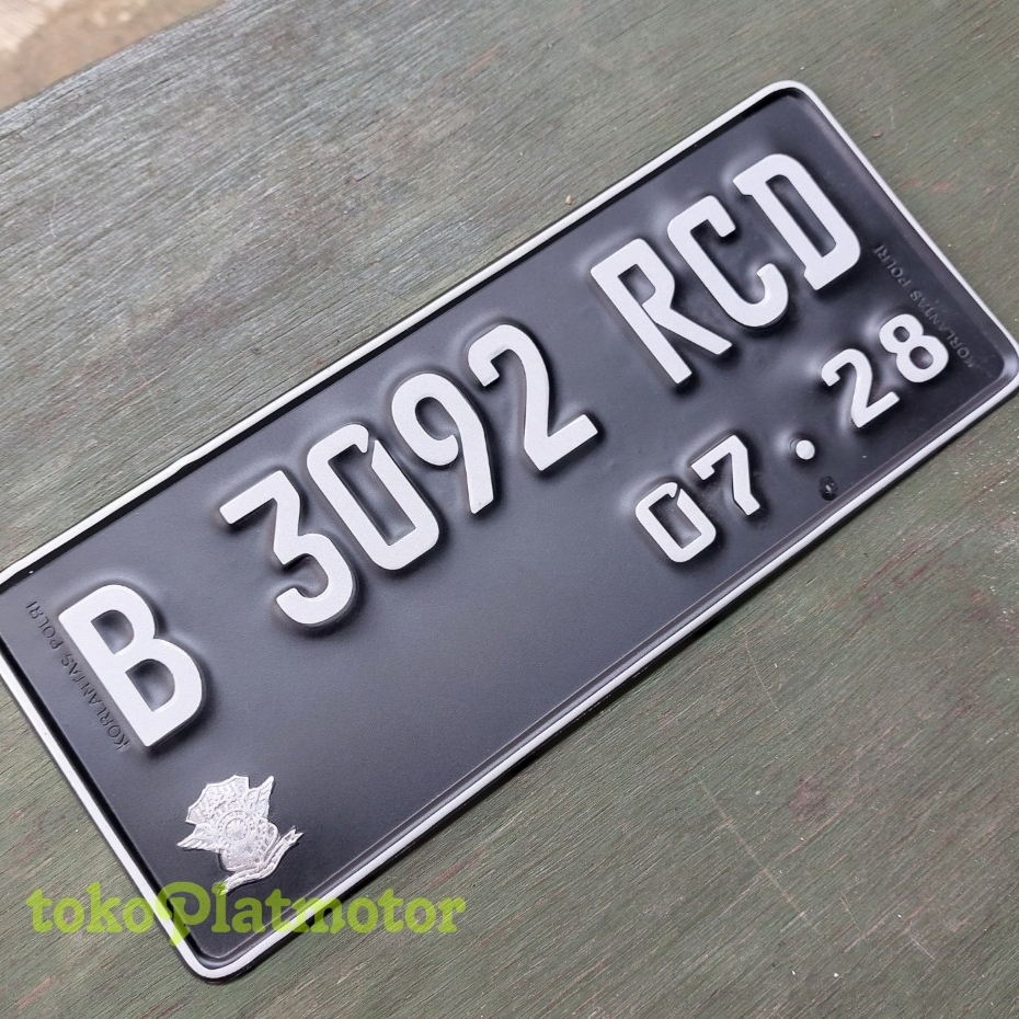 Jual PLAT MOTOR BARU PUTIH ANGKA STANDAR VARIASI PM13 | Shopee Indonesia
