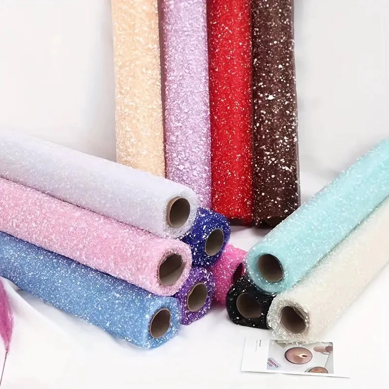 Jual [ 1 ROLL ] Kain Tile Salju Flower Mesh 4 Yard Wrapping Paper ...