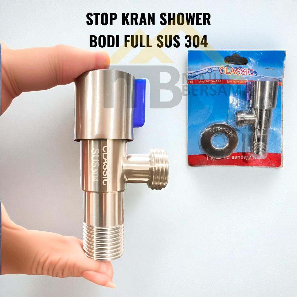 Jual KRAN SHOWER STOP KRAN SHOWER FULL SS 304 CLASSIC BLISTER | Shopee ...