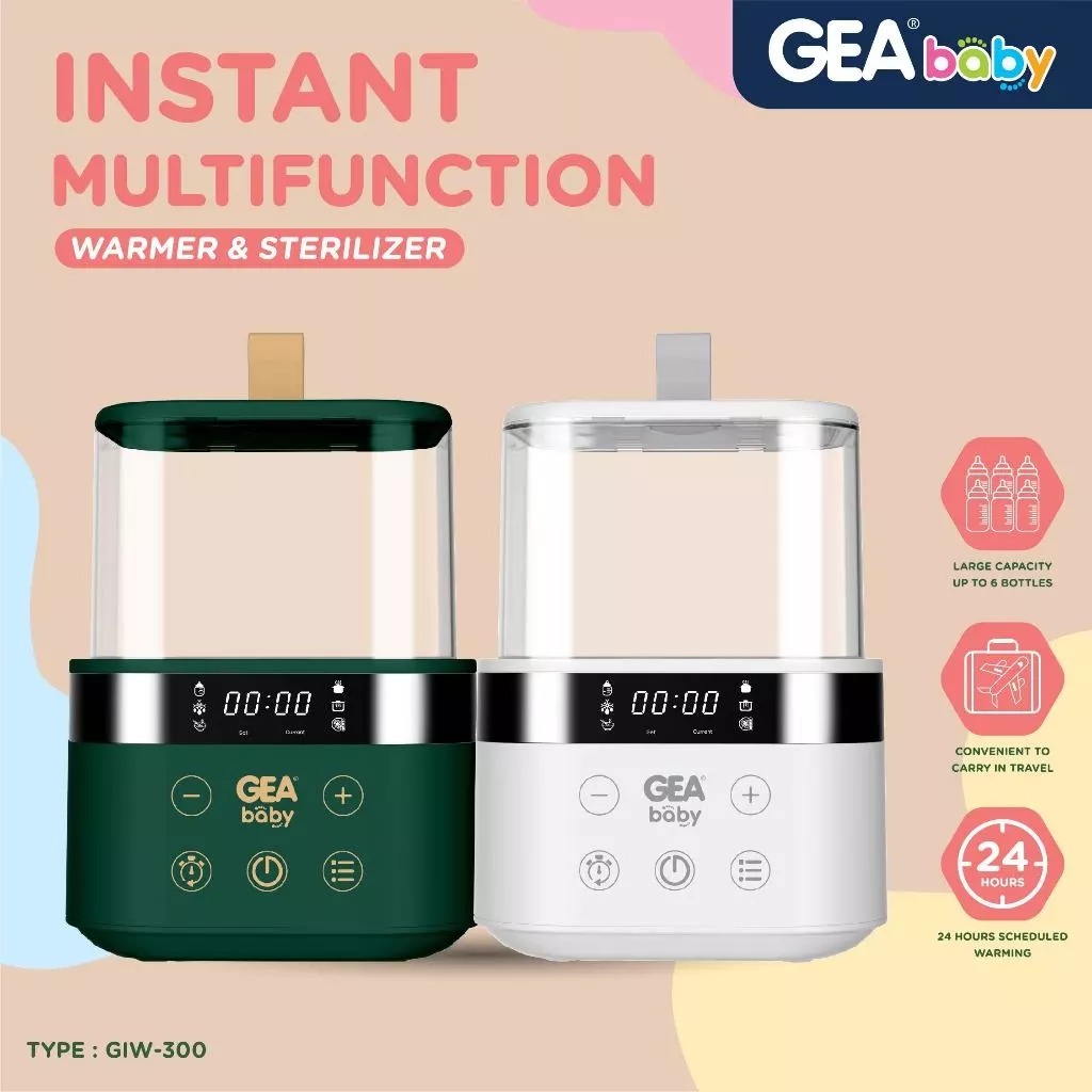 Jual GEA Baby Instant Warmer & Sterilizer GIW-300 Penghangat Asi / Susu ...