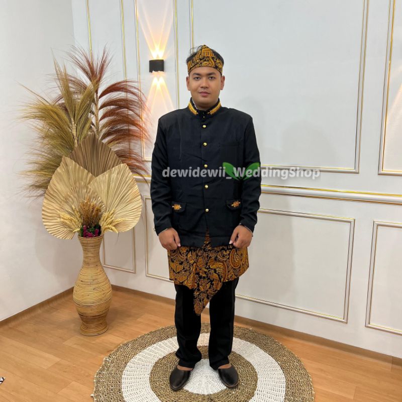 Jual (1set, Cowok) Pakaian Adat Sunda / Beskap + Sapit Urang + Udeng ...