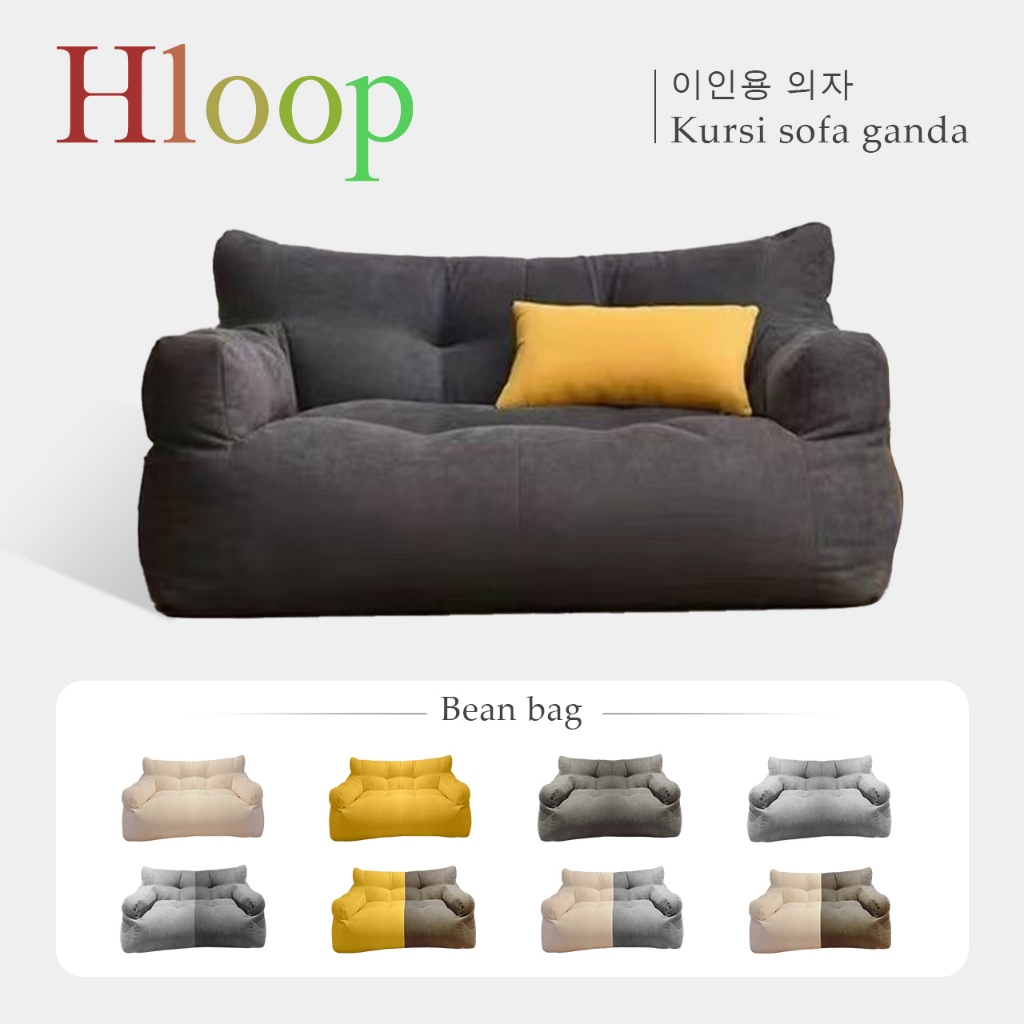 Jual HLOOP Romancouple Sofa Malas beanbag sofa 2seater sofa mini/sofa aesthetic/sofa bed/sofa ...