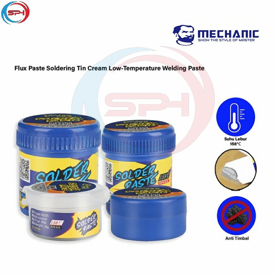 Jual Mechanic XGS 158°C timah cair - pasta solder - timah pasta for CPU ...