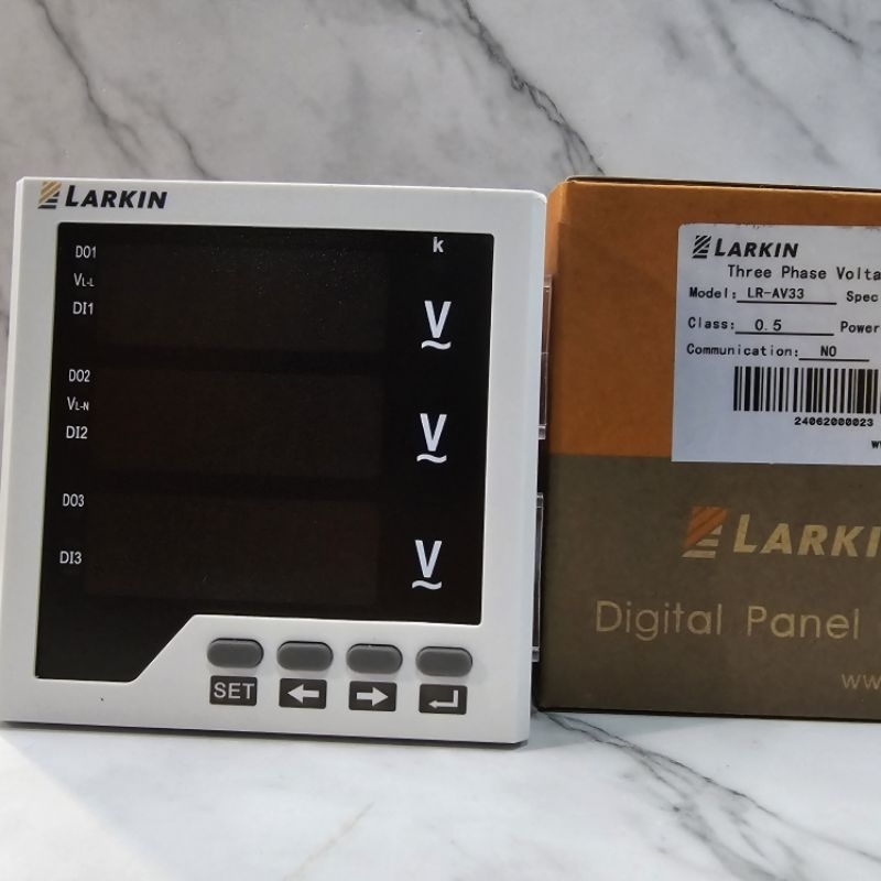 Jual Digital Volt Meter 3Phase LRAV33 LARKIN 3Phase 3Row | Shopee Indonesia