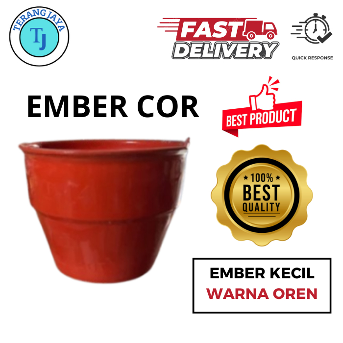Jual Ember cor merah kuat tebal anti pecah - semen | Shopee Indonesia