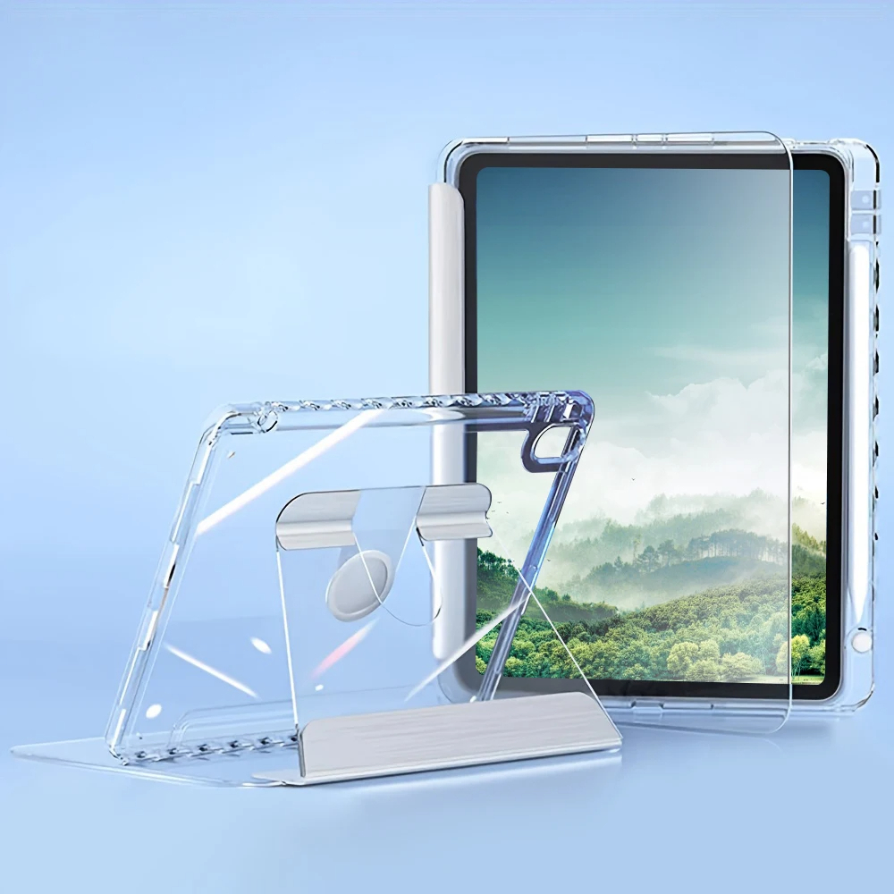 Jual 360 Rotating Acrylic Crystal Case For iPad Gen 11 A16/7/8/9/10 Pro ...