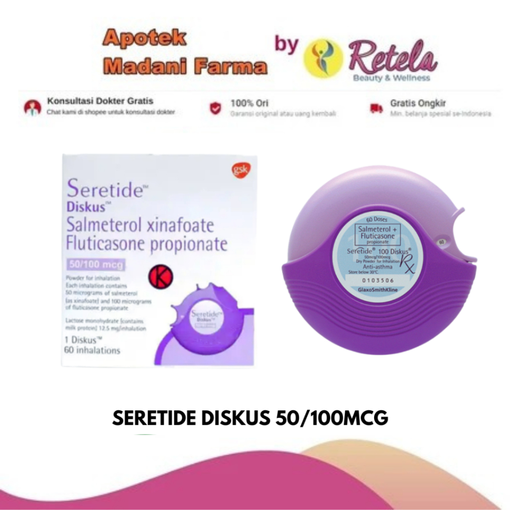Jual SERETIDE DISKUS 50/100 MCG ORIGINAL | Shopee Indonesia