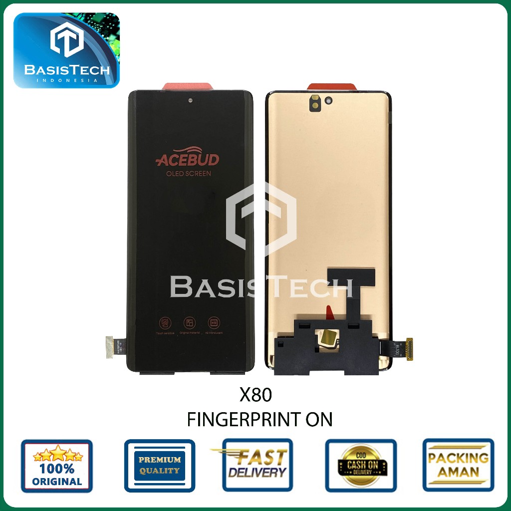 Jual LCD VIVO X80 OLED - BISA FINGERPRINT - ACEBUD | Shopee Indonesia