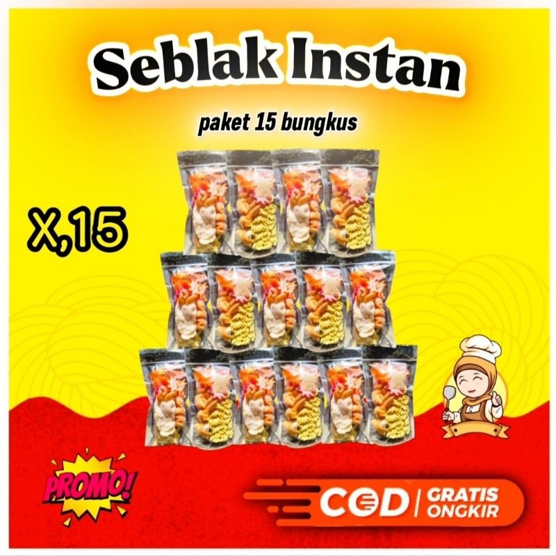 Jual SEBLAK INSTAN 15 BUNGKUS HARGA LEBIH MURAH | Shopee Indonesia